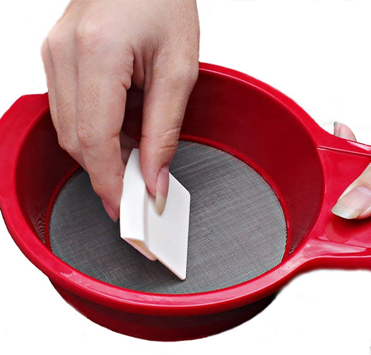 Household Sieve, Strainer, Stainless Steel Mesh, Plastic Flour Sifter ...