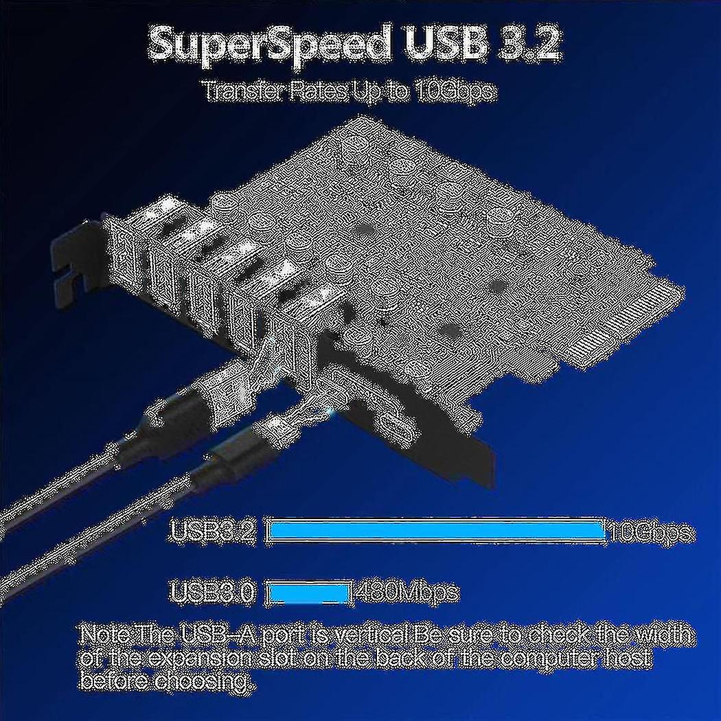 Usb3.2 Pcie Desktop Expansion Card 7 Ports Usb3.2 Adapter Card Pci ...