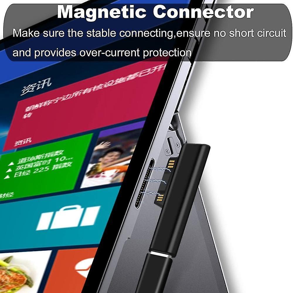 Voor Surface Connect To Usb-c magnetische adapter werkt Type C met 15v ...