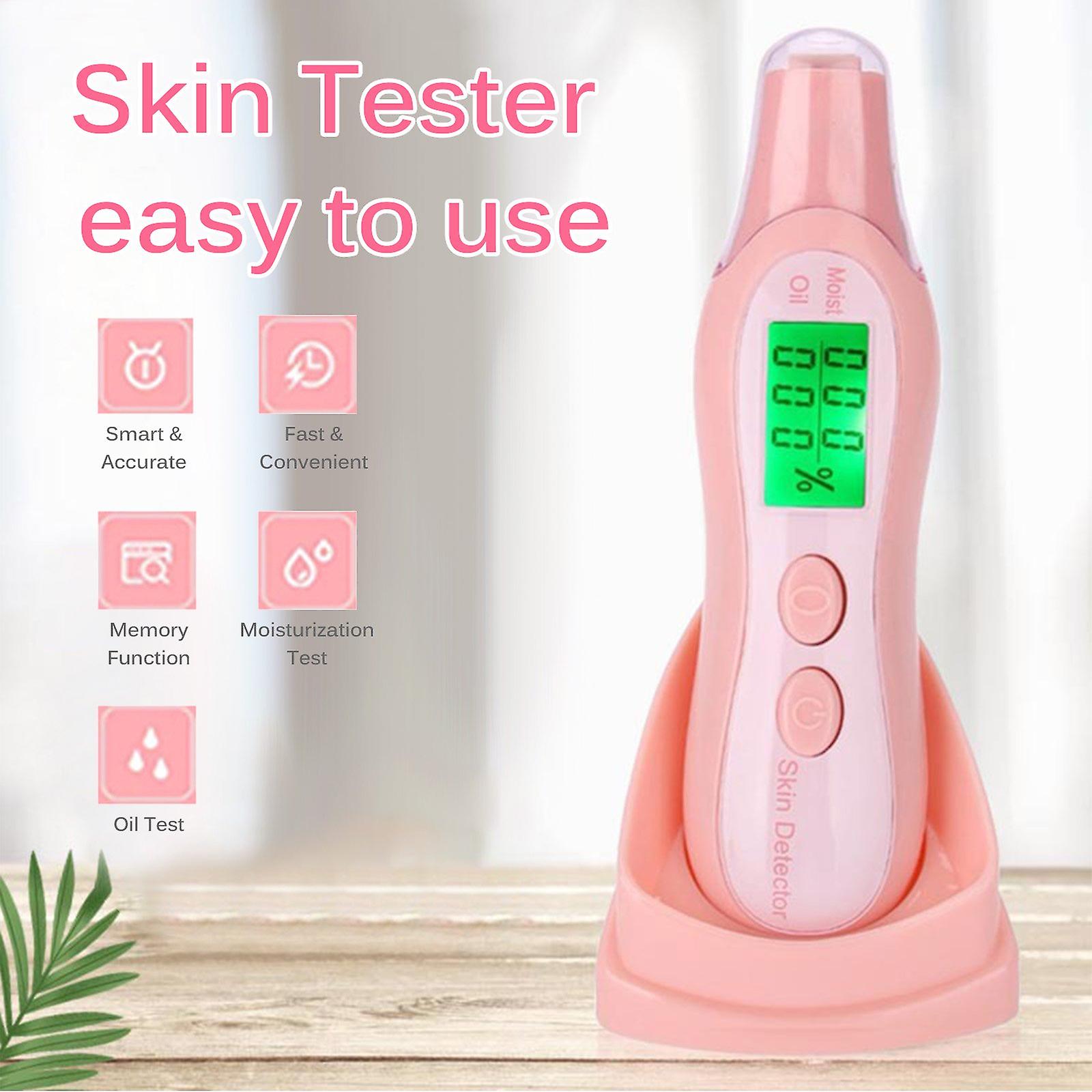 Skin Tester Analyzer Cordless & Portable Facial Moisture Monitor Skin ...