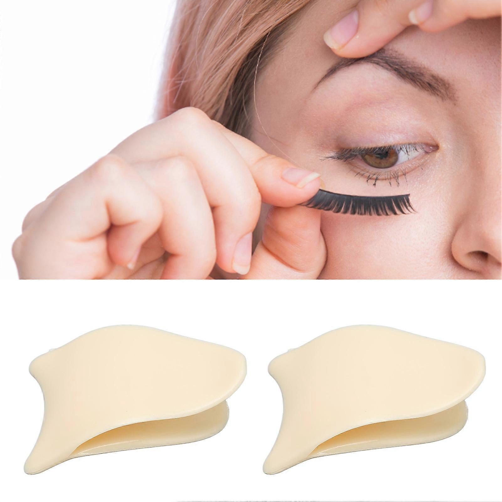 2pcs False Eyelashes Applicator Tool Curved Head Portable Lash Clip For ...