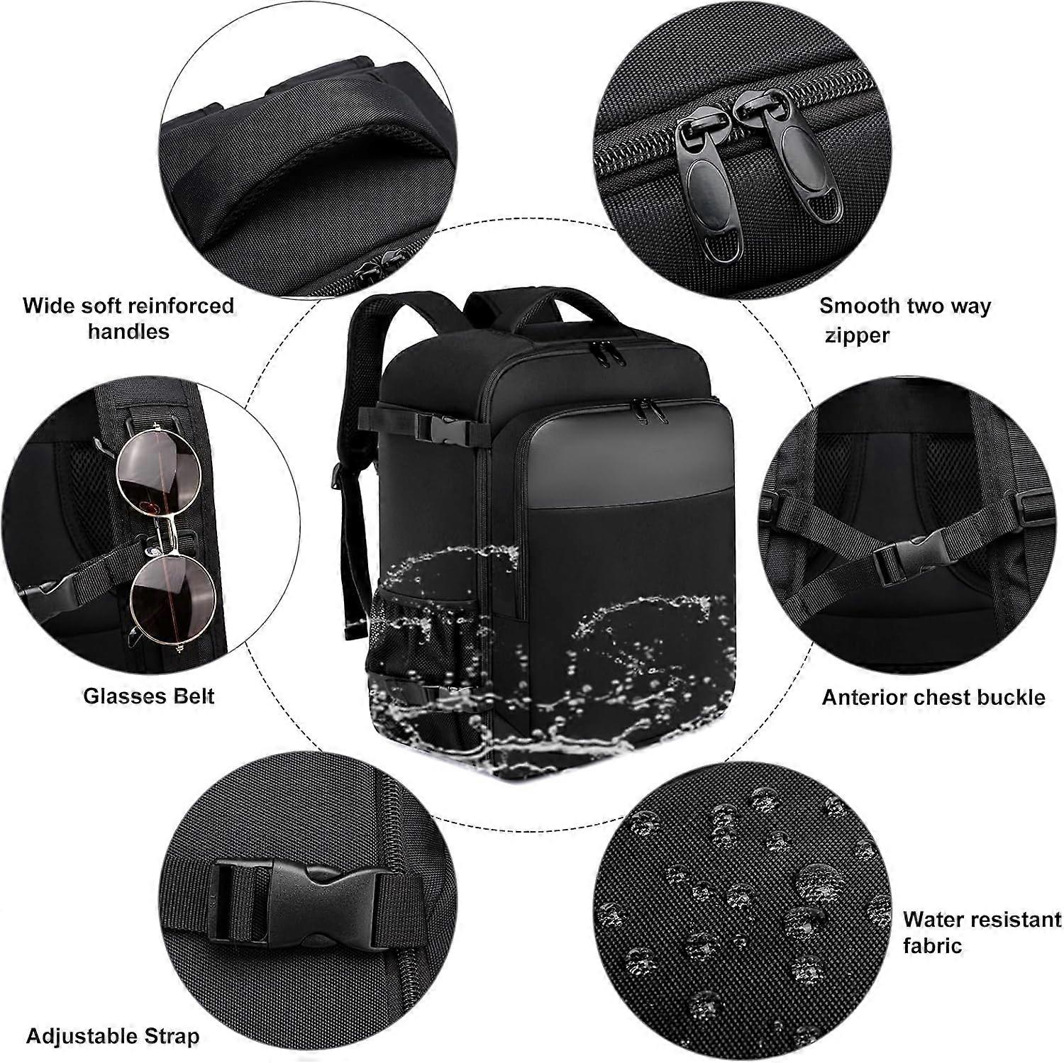 Airplane Cabin Travel Backpack 45x36x20, 15.6 Inch Laptop Travel Bags ...