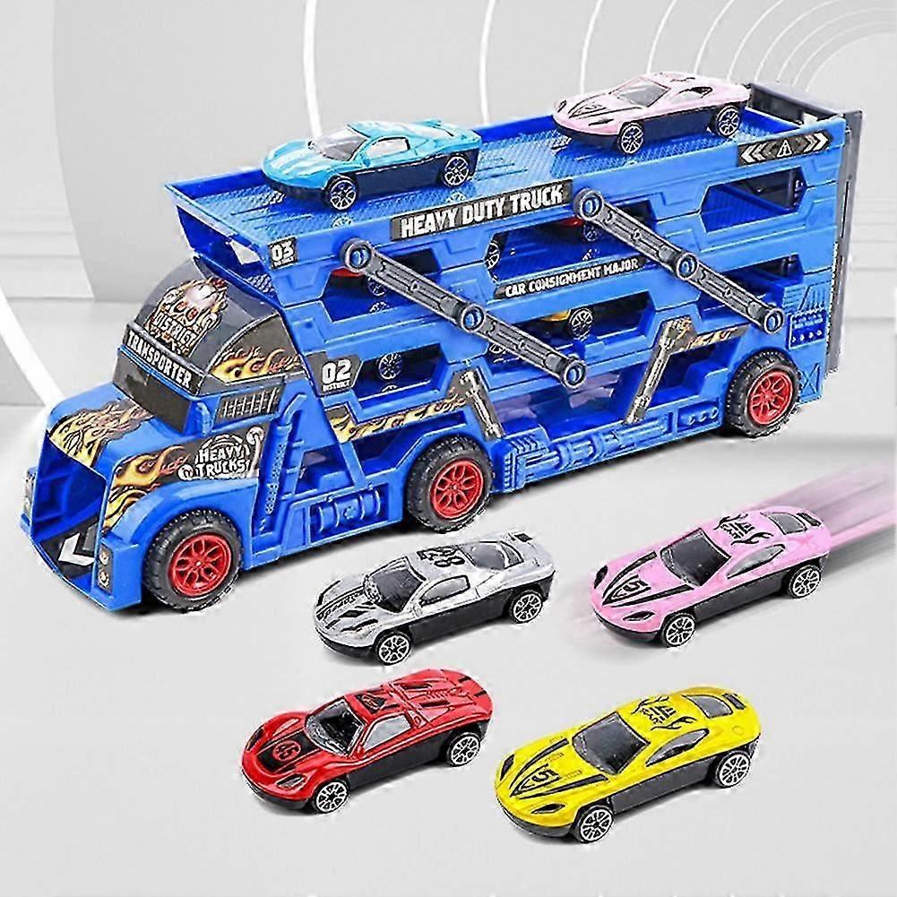 Car Transporter Truck Toys Mega Hauler Trucks For 2-10 Years Old Alloy ...