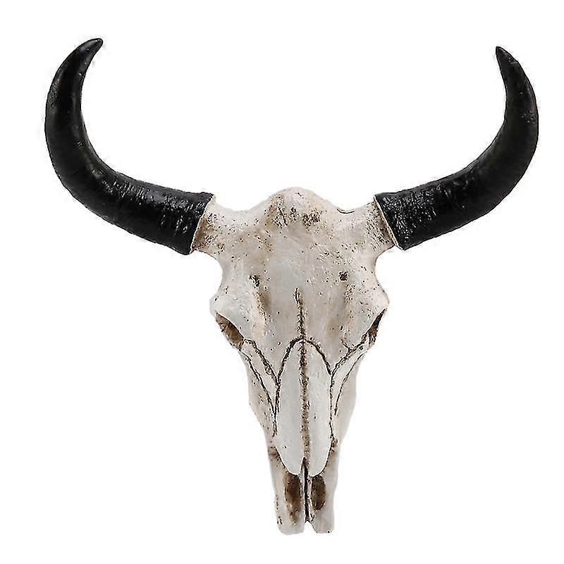 Resin Longhorn Cow Skull Head Wall Hanging Decor 3d Animal Wildlife ...