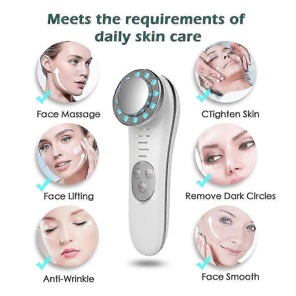 Facial Massager - 7 In 1 Face Cleaner Lifting Machine - High Frequency ...