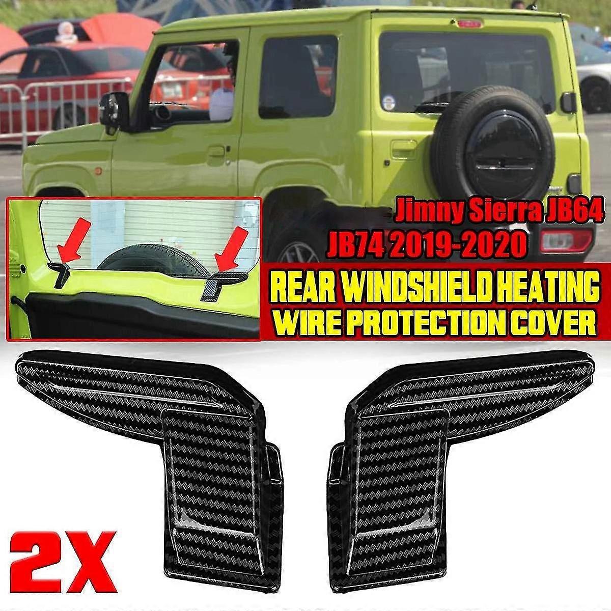 Carbon Look Car Rear Windshield Heating Wire Protection Cover for Jimny ...