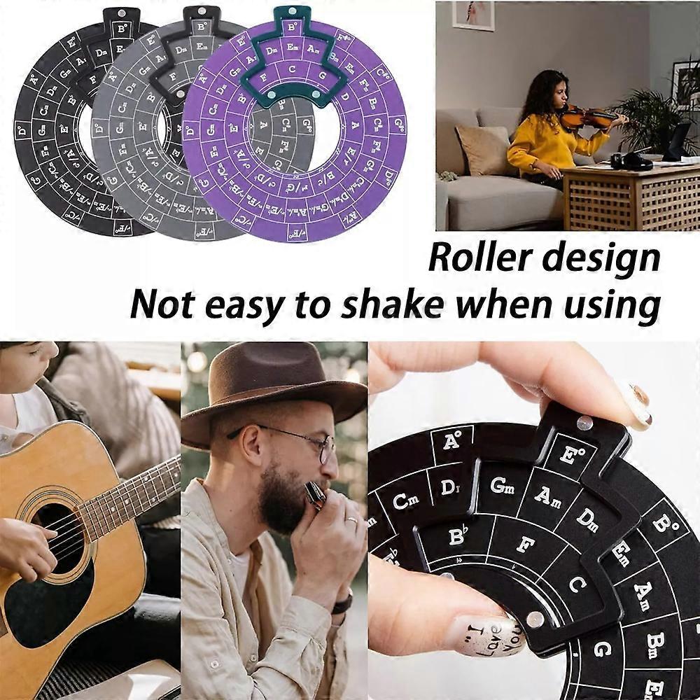 Circle of Fifths Wheel Metal Aluminum Alloy Melody Chord Wheel with ...