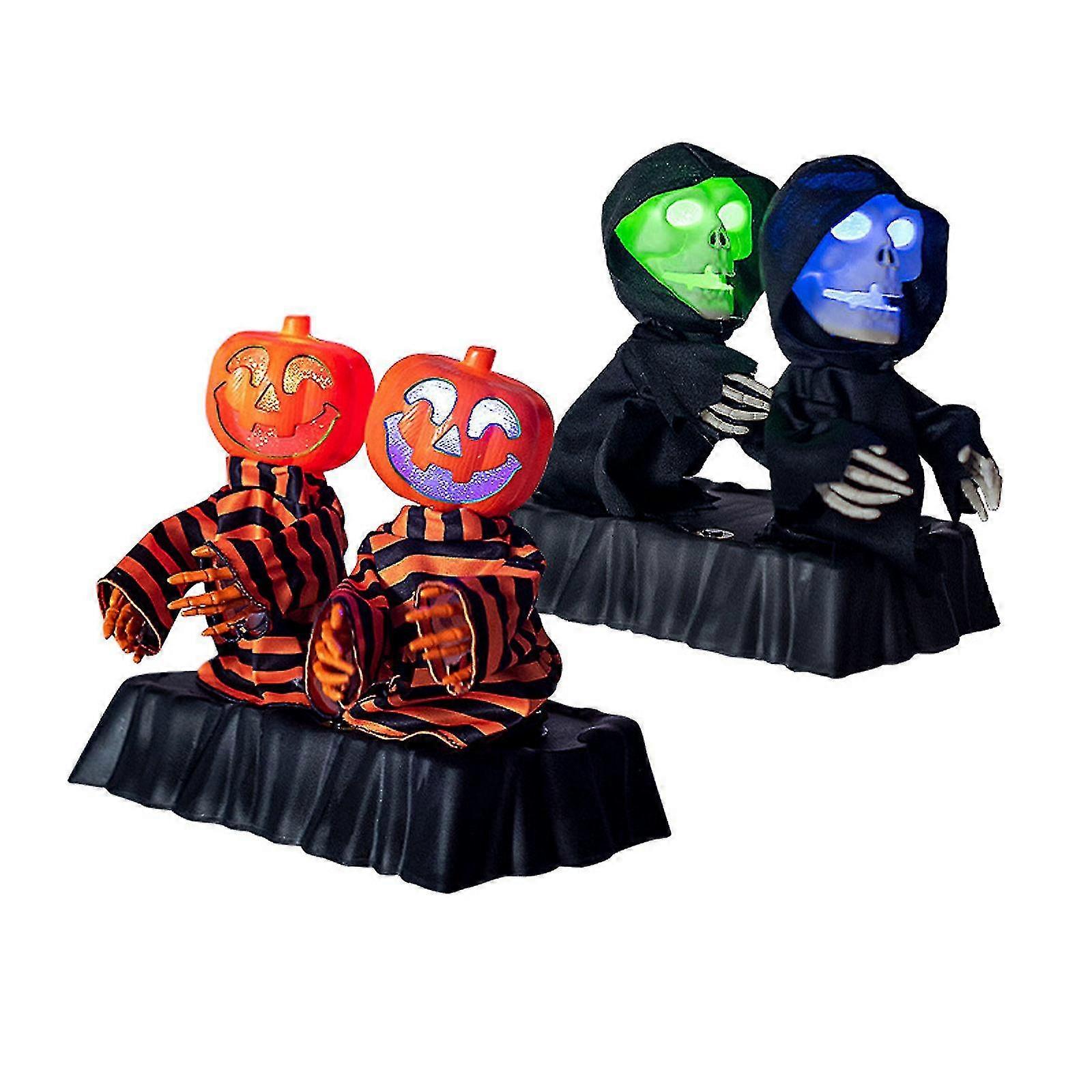 New Halloween Skeleton Animated Props Indoor Outdoor Dancing Skeleton ...