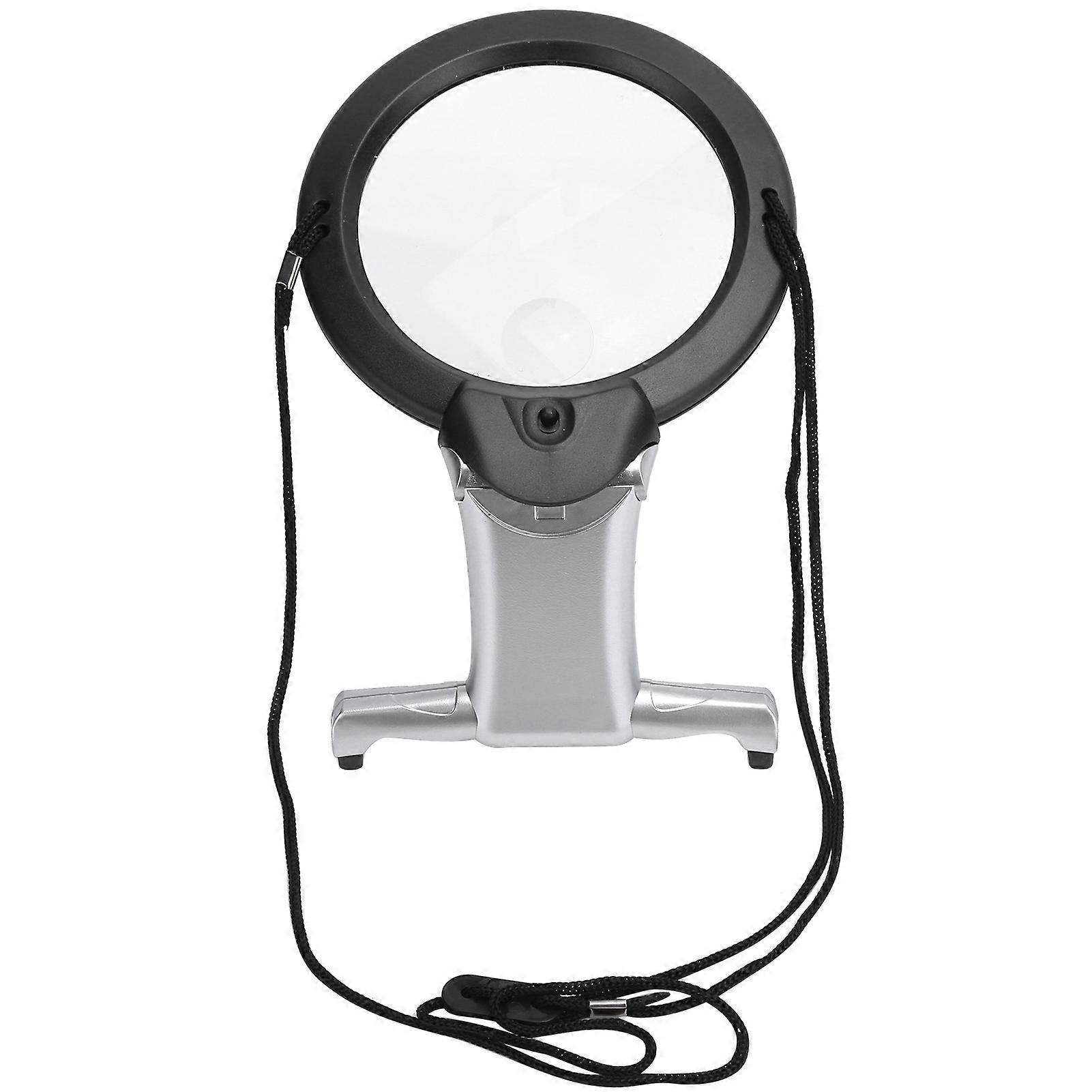 26X Dual LED Reading Magnifier Handheld Neck Wearing MultiFunction ...