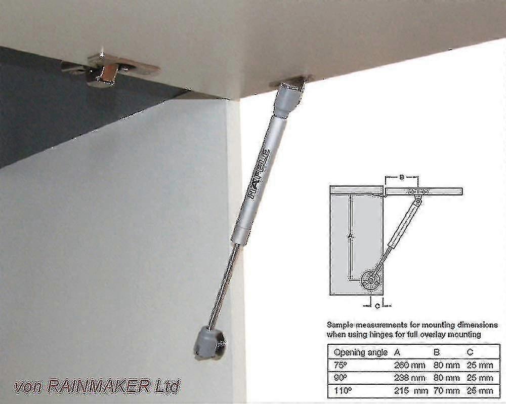 Hafele 60n Hydraulic Spring Gas Strut - Shock Absorbers For Kitchen ...