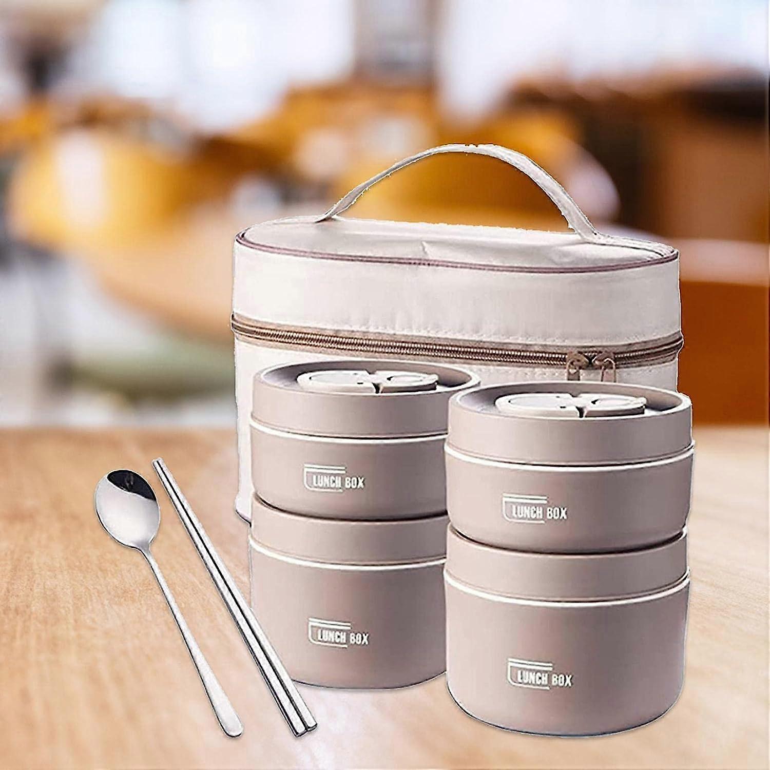 Insulated Bento Box, Stackable Insulated Lunch Box, Portable Food ...