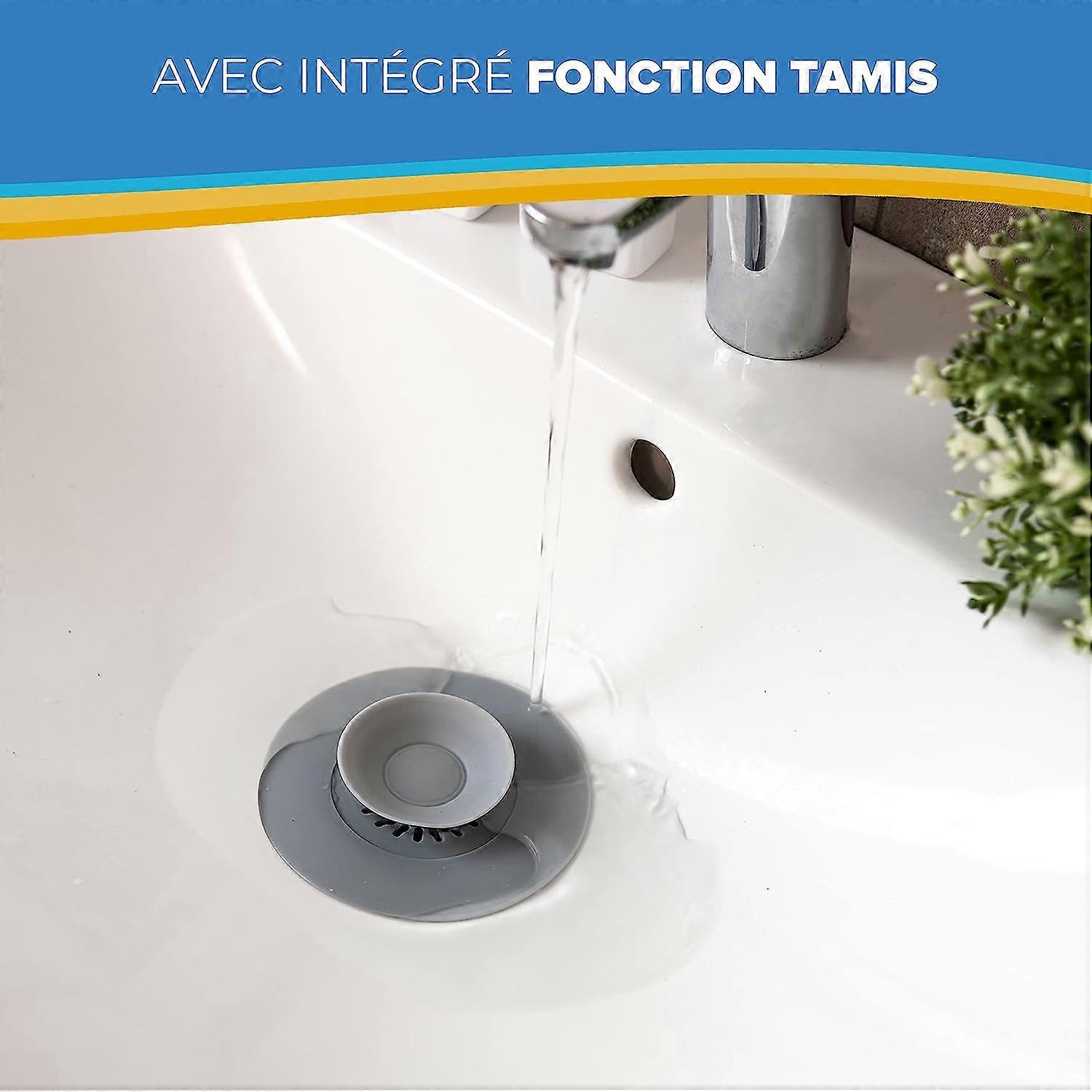 Universal drain plug - Basin stopper with hair sieve function ...