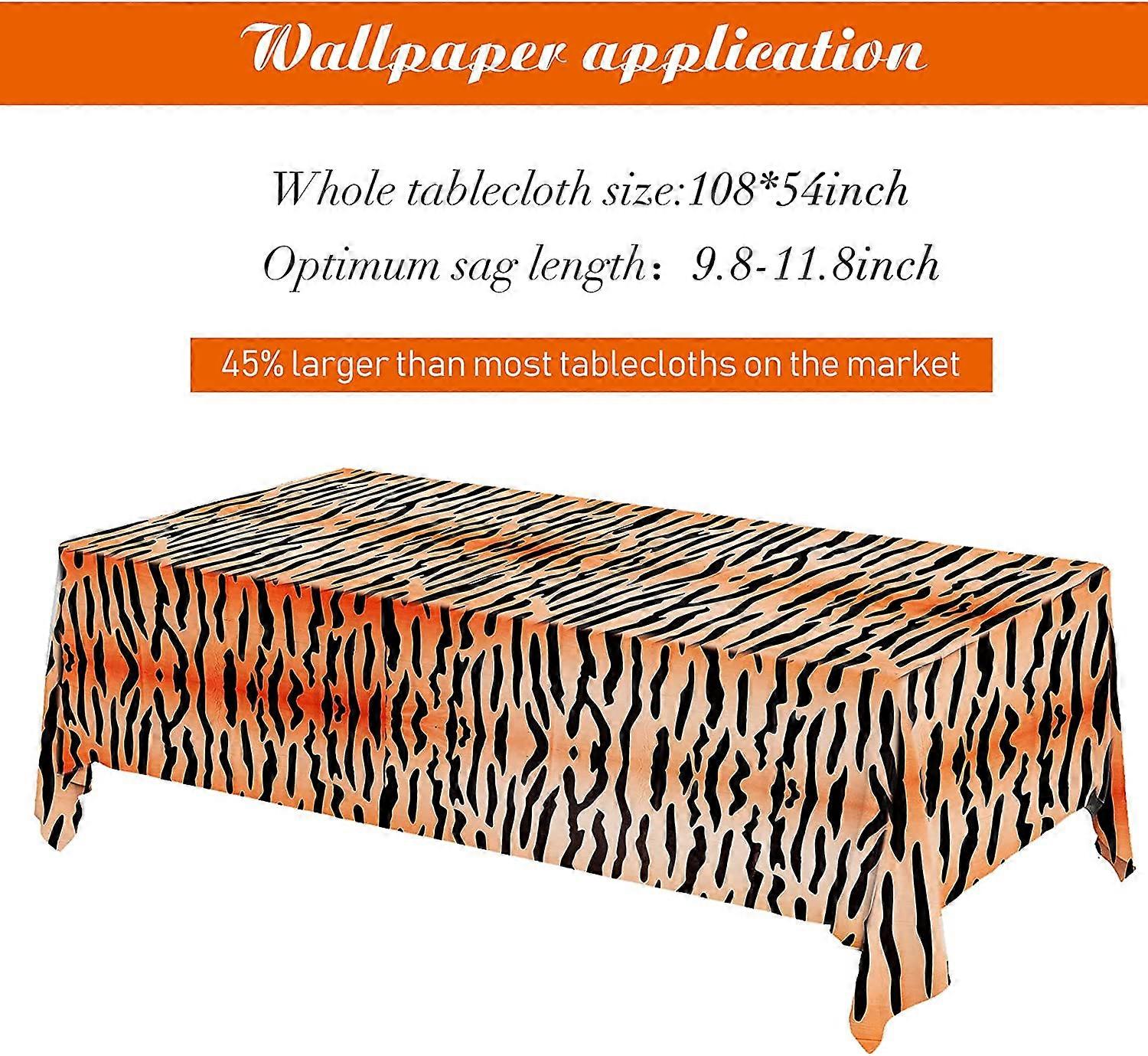 Animal Safari Theme Zoo Print Table Cover Animal Theme Tablecloth Table ...