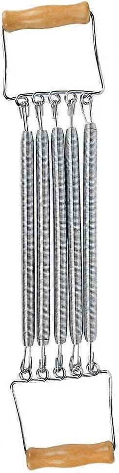 Chest Expander, 5 Spring Chest Expander Pull Exerciser Fitness Muscle ...