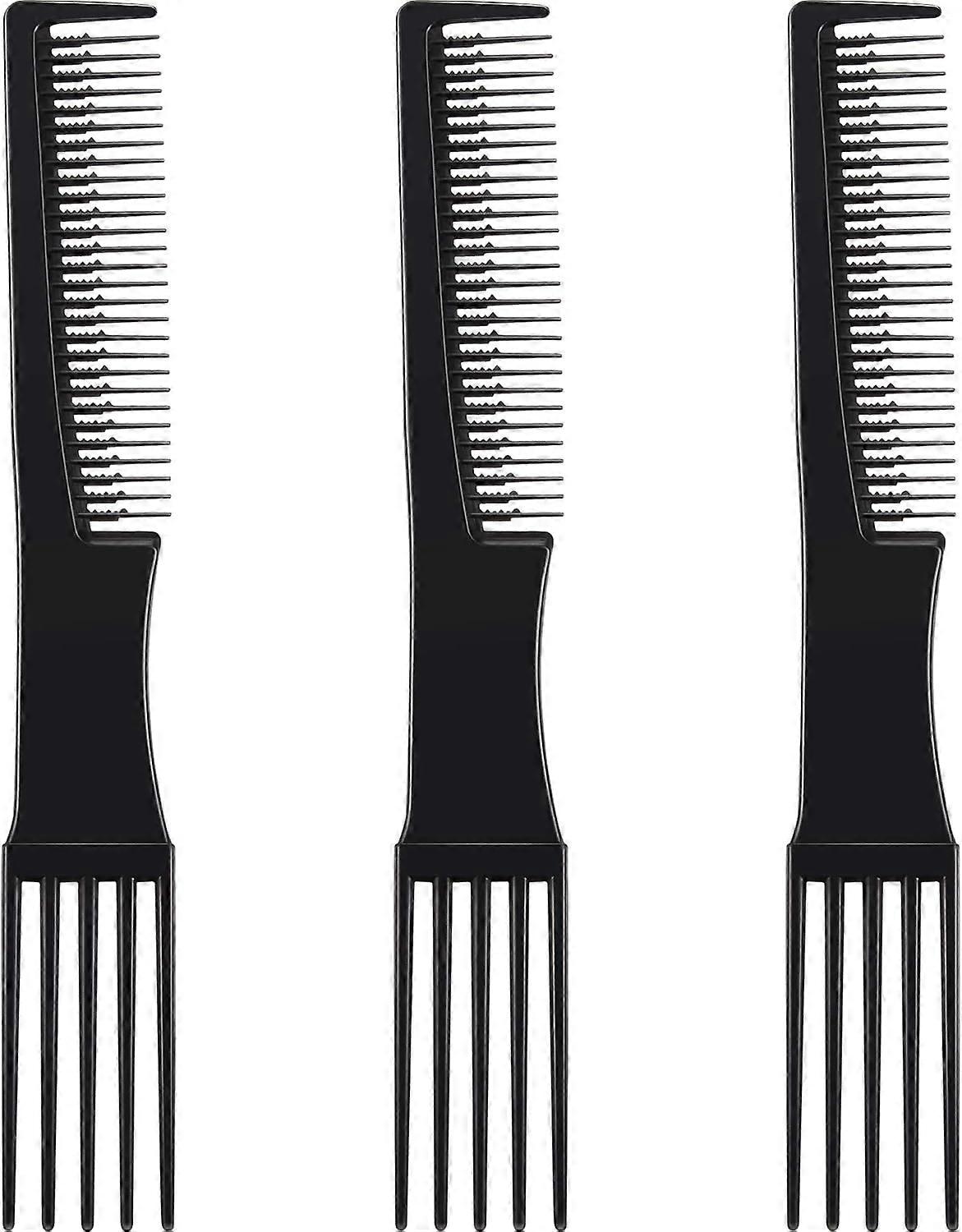 3 Packs Lift Combs Fork Combs Prong Combs Double End Rake Combs Styling ...