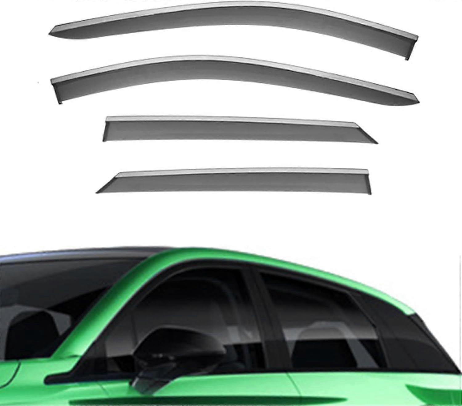 Car Window Wind Deflectors for MG Mulan MK1-EH32 2022-2023, Side Windows Rain Shield, Tinted Sun ...