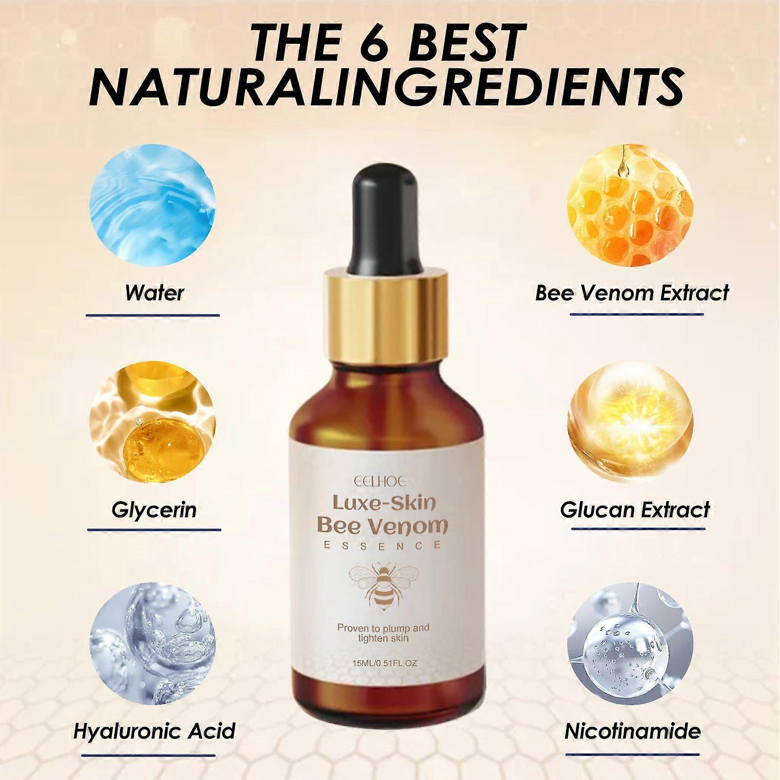 Bee Venom Serum, Lighten Fine Lines On The Face, Firming, Moisturizing And Anti-Aging Essence ...