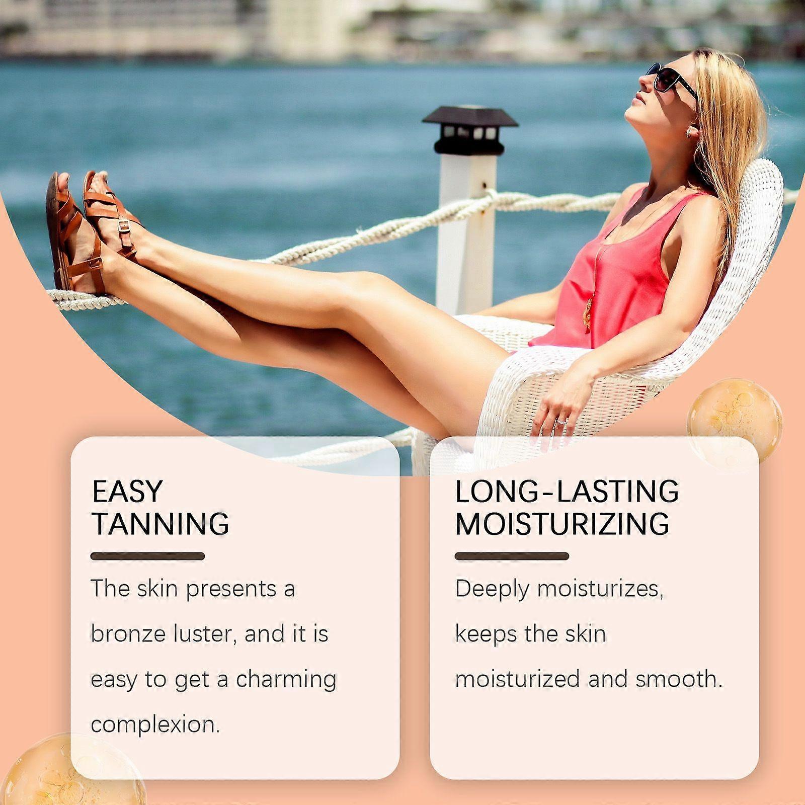 Luxury Intensive Tanning Cream, Natural Tanning Accelerator Cream, Self Tanner Brown Tanning ...