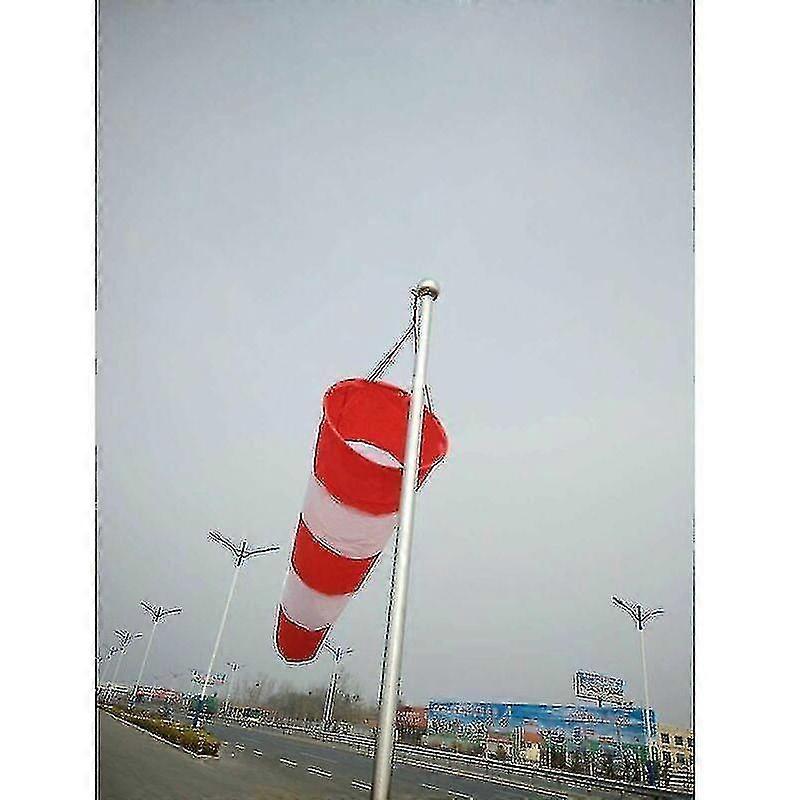 Outdoor Windsock, Wind Direction Indicator In Red And White 150x30x15cm ...