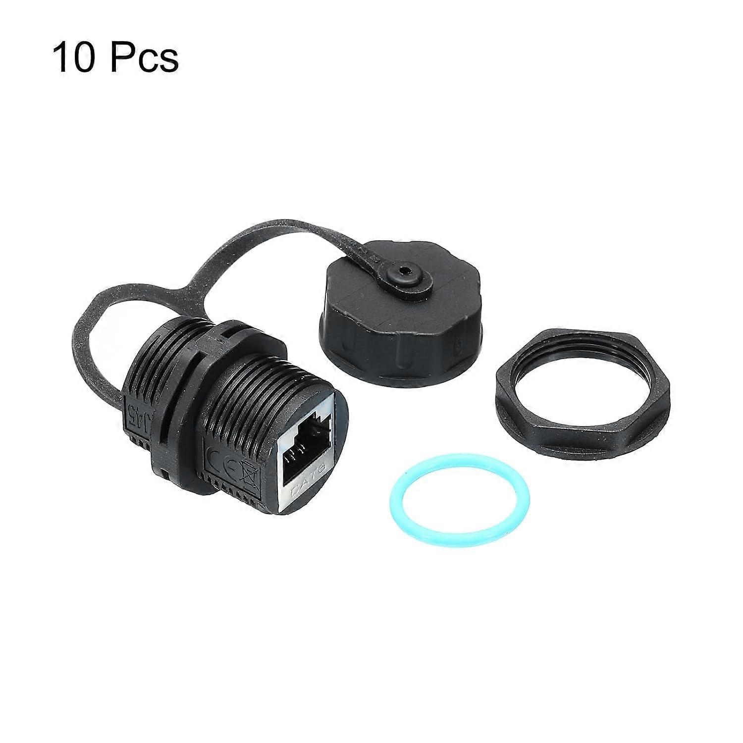 RJ45 Panel Mount Coupler IP68 Shielded Bulkhead Ethernet Pass-Through ...