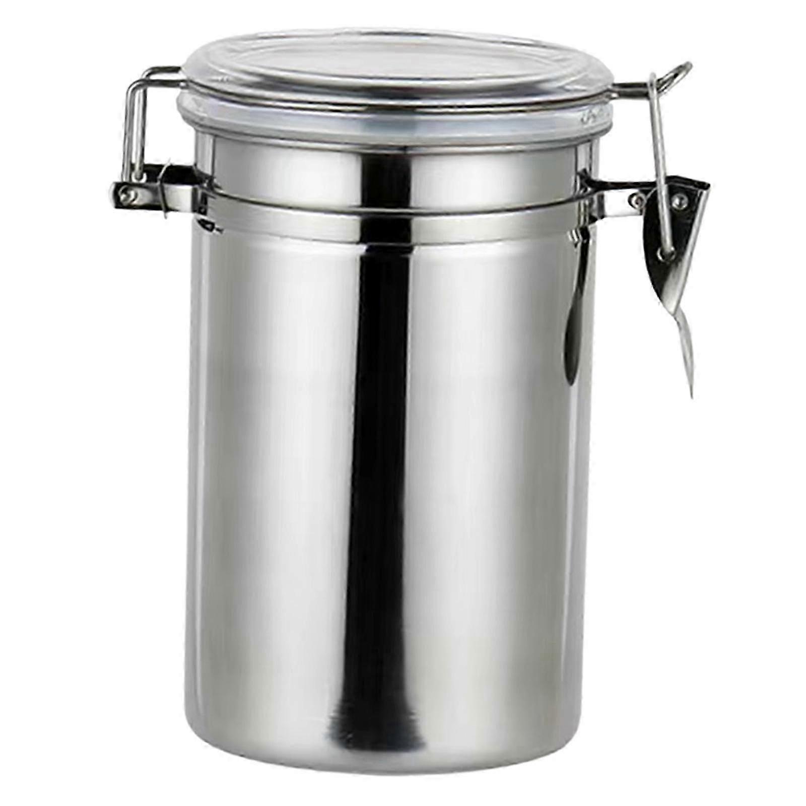 Airtight Coffee Beans Storage Container with Lid, Kitchen Cereal Food ...