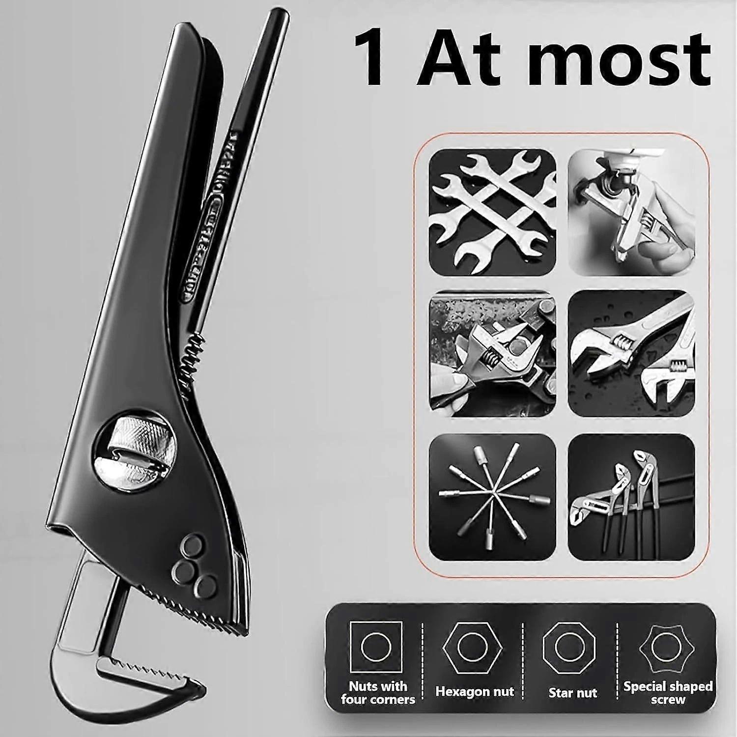 Brightmeteors Industrial Grade,Adjustable Multifunctional Pipe Wrench ...