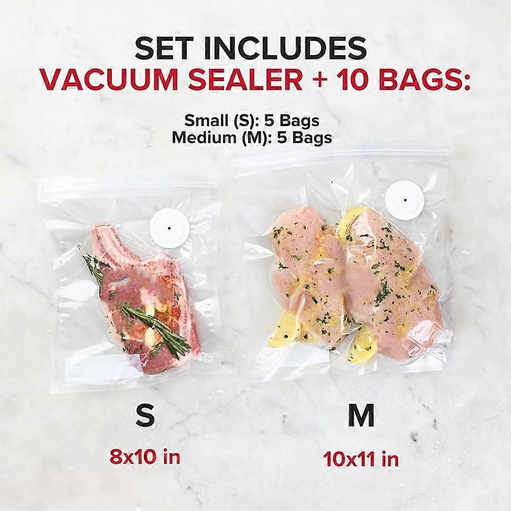 Compact Vacuum Sealer for Food Powerful Handheld Vacuum Sealer Machine ...