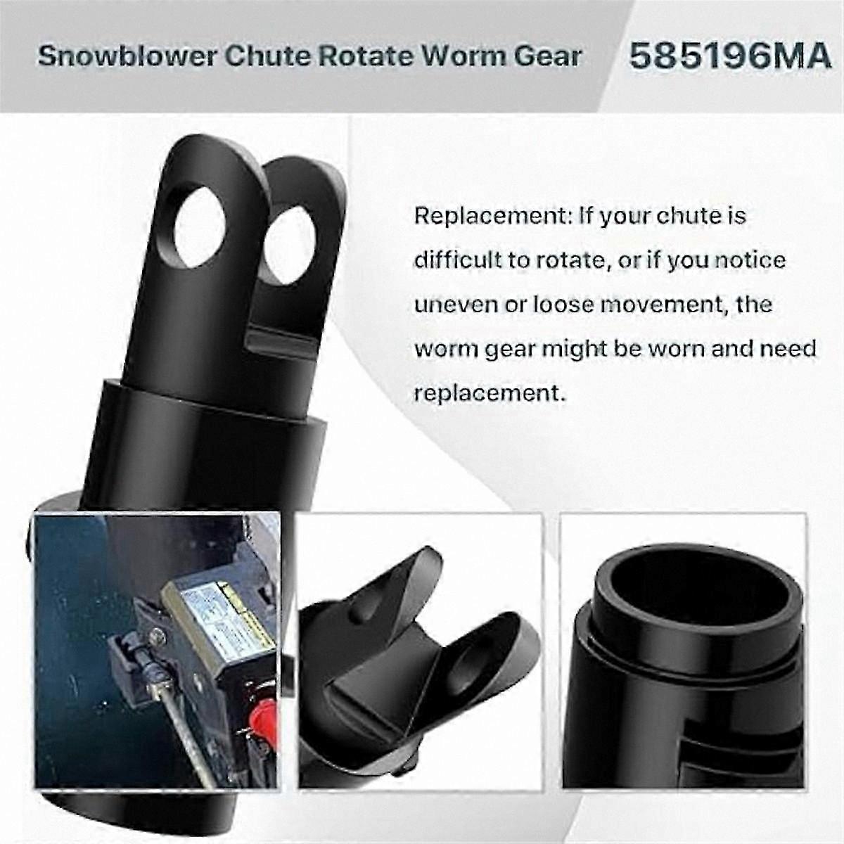 Snow Thrower Chute Worm Gear Replacement for Snow Blower Rotator ...