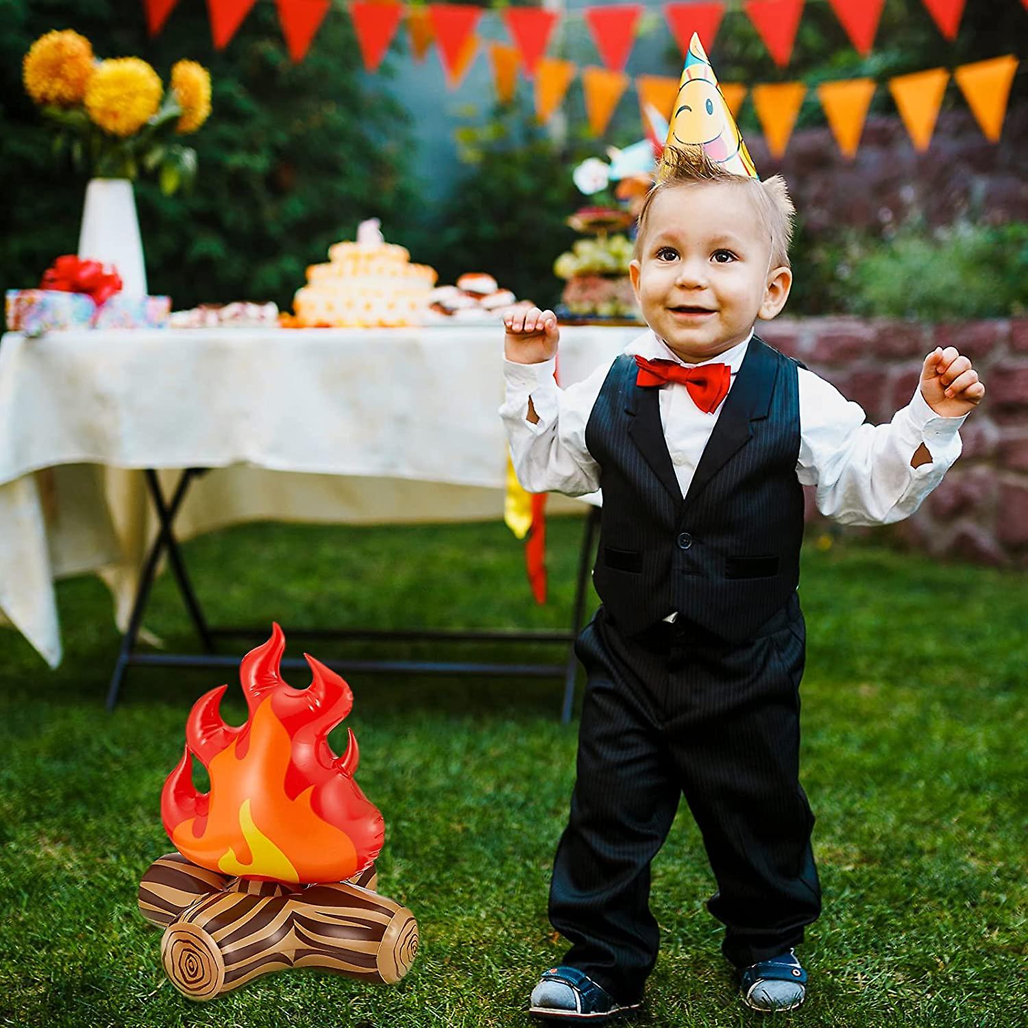 Inflatable Campfire Camping Props, Bonfire Party Decor, Campfire Party ...