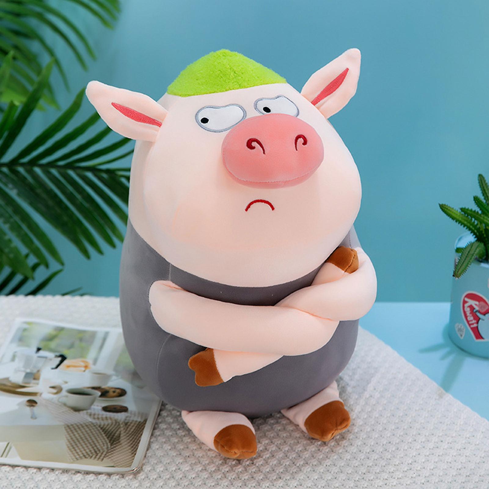 Cartoon Pig Plush Pillow Stuffed Toy Creative Cute Simulation Stuffed ...