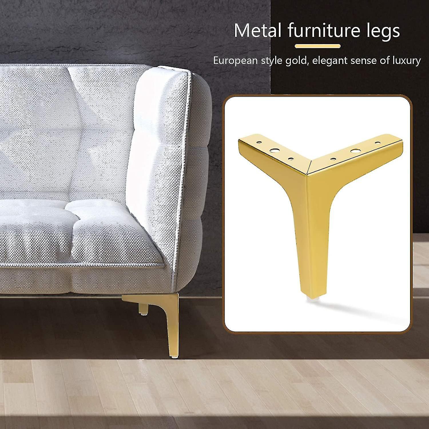 4 Pcs Metal Triangle Furniture Feet, Feet For Sofas And Chairs ...
