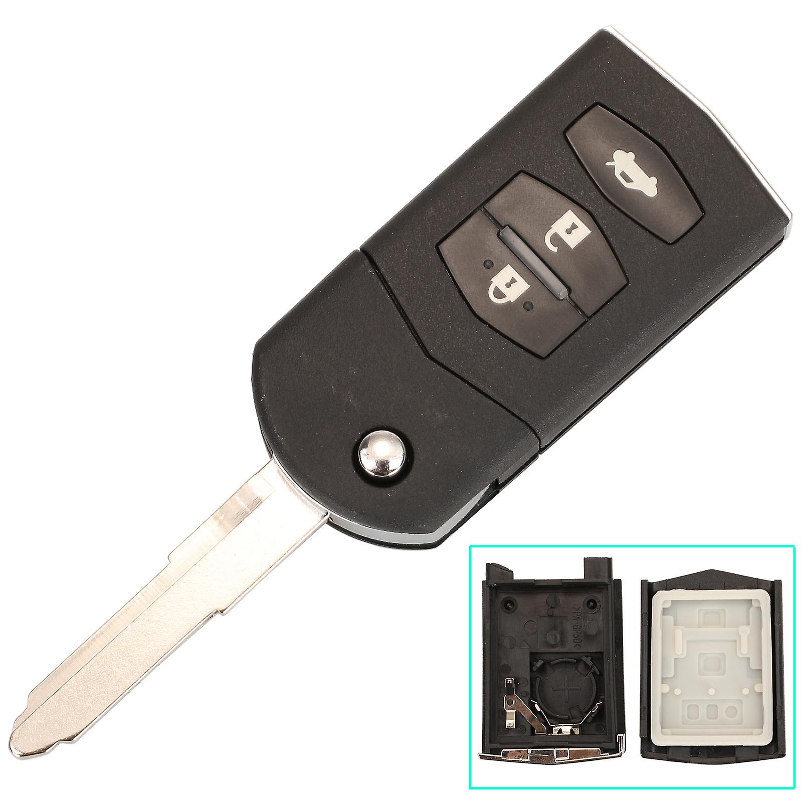 2/3 Button Remote Key Fob Shell Case Folding Flip For Mazda 2 3 5 6 Cx ...