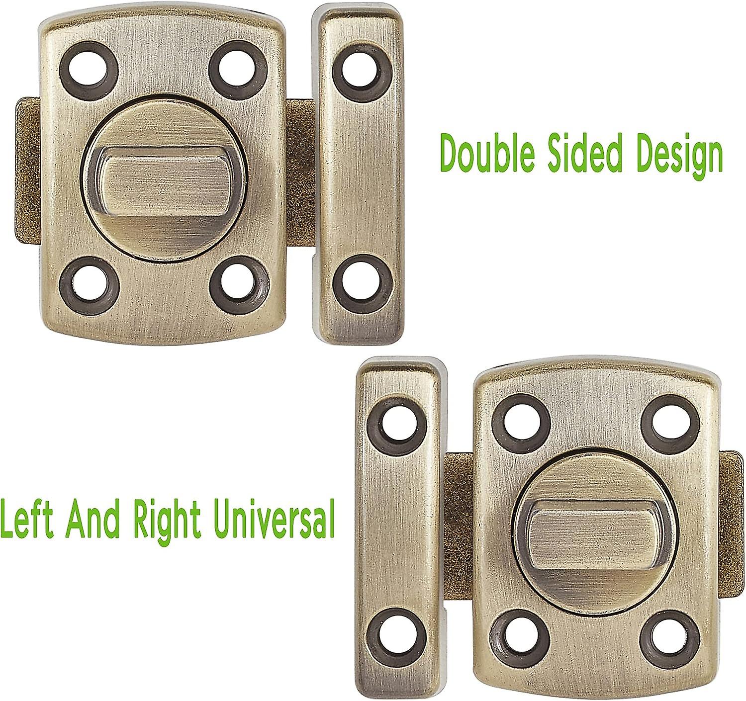 2 Packs Rotate Bolt Latch Gate Latches Safety Door Lock,pet Door Lock ...