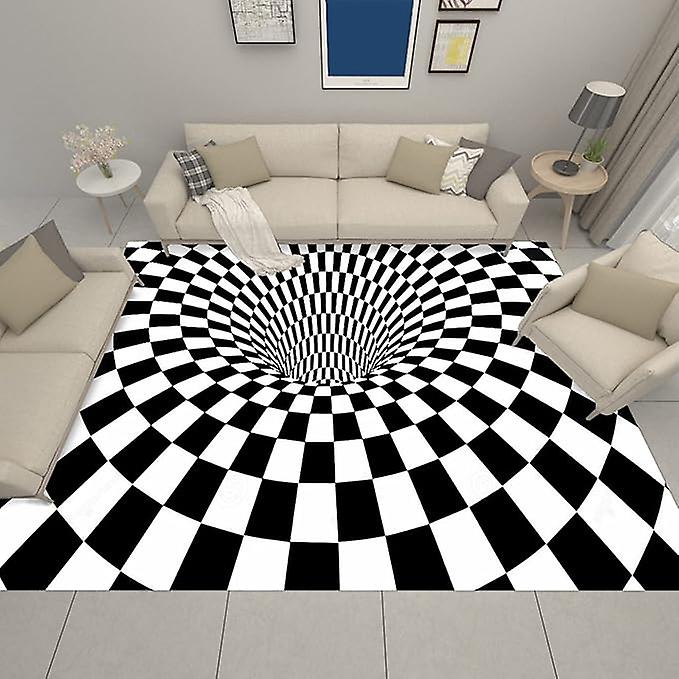 Large 3d Optical Illusion Rug Colorful Vortex Trippy Realistic Area ...
