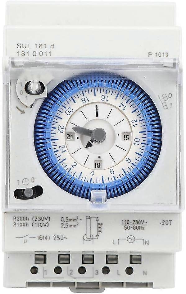 Time Switch, Sul181d 24 Hour Timer 250vac 16a Mechanical Timer Relay ...