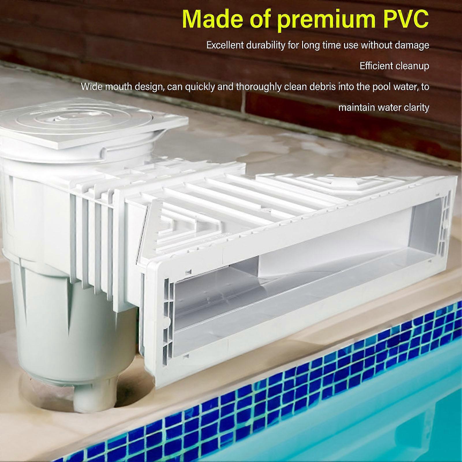 Above Ground Pool Through Wall Skimmer Kit PVC 50cm Wide Mouth Pool ...