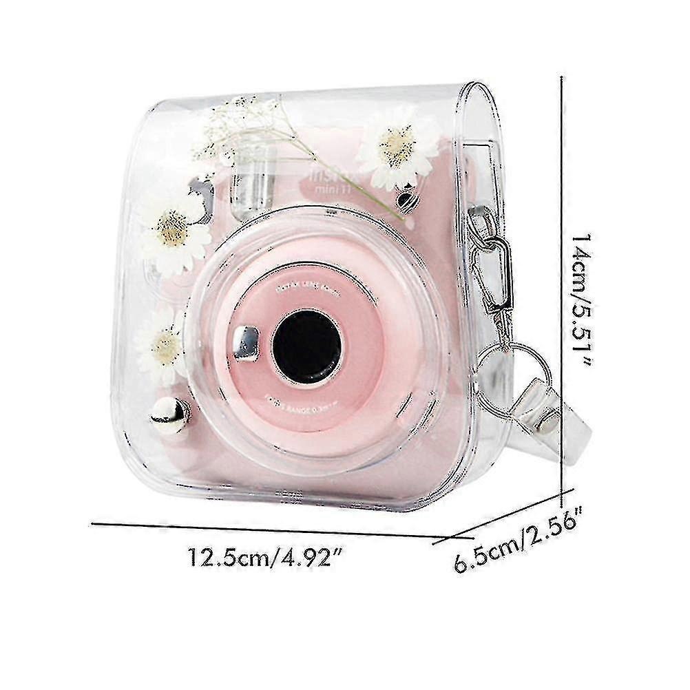 Protective Daisy Clear Camera Case Compatible With Fujifilm Instax Mini ...