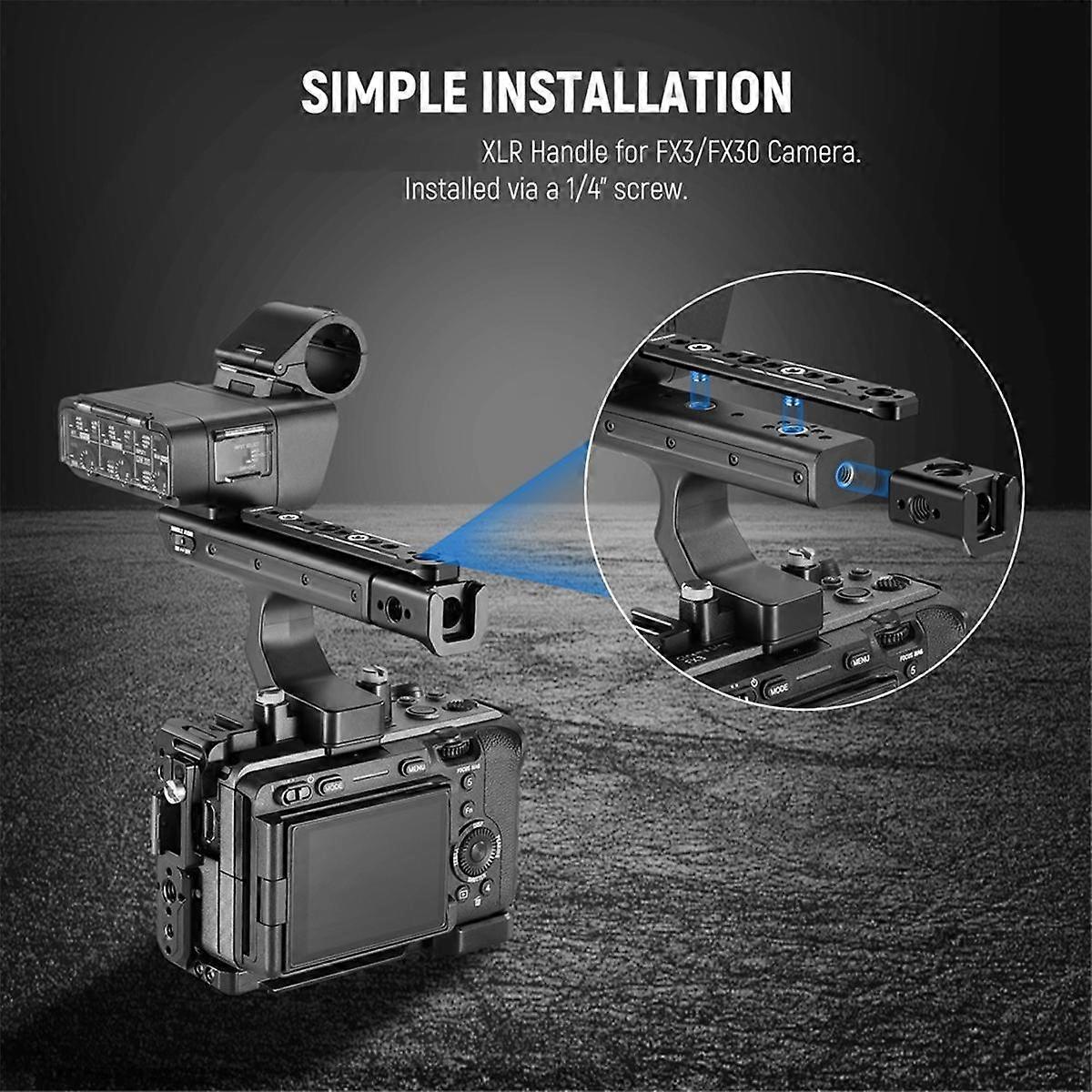 Extension Handle Rig XLR Camera for FX3/FX30 Camera Extension with Rail ...