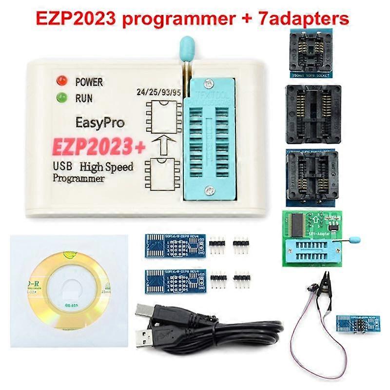 EZP2023+ High-Speed SPI FLASH Programmer EZP2023 Support 24/25/93/95 EEPROM Bios 25T80 Burning ...