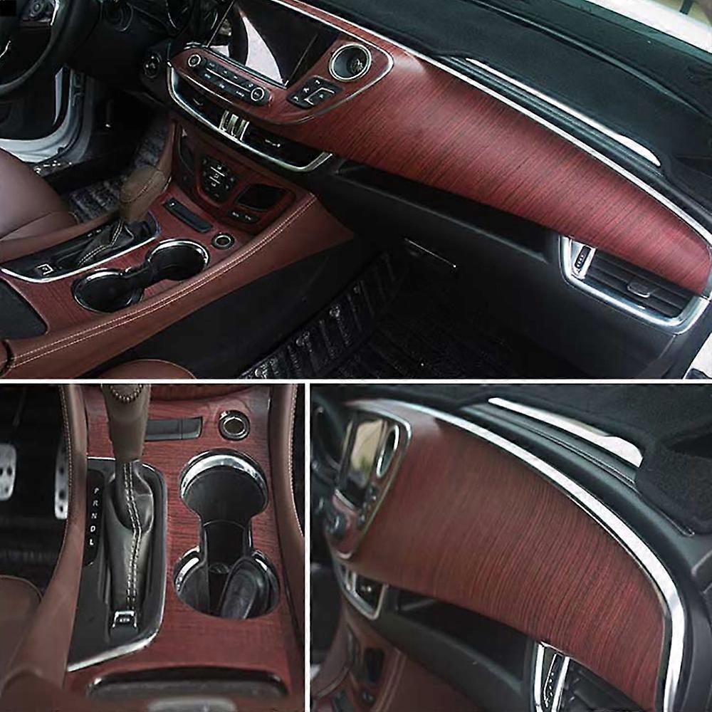 30/10 * 100cm PVC självhäftande träkorn texturerad bil vinyl wrap film ...