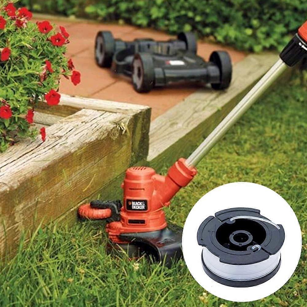 6pcs Black + Decker Bobine de Rechange de Tondeuse Gazon en Nylon pour Coupe-Bordure Bobine de ...