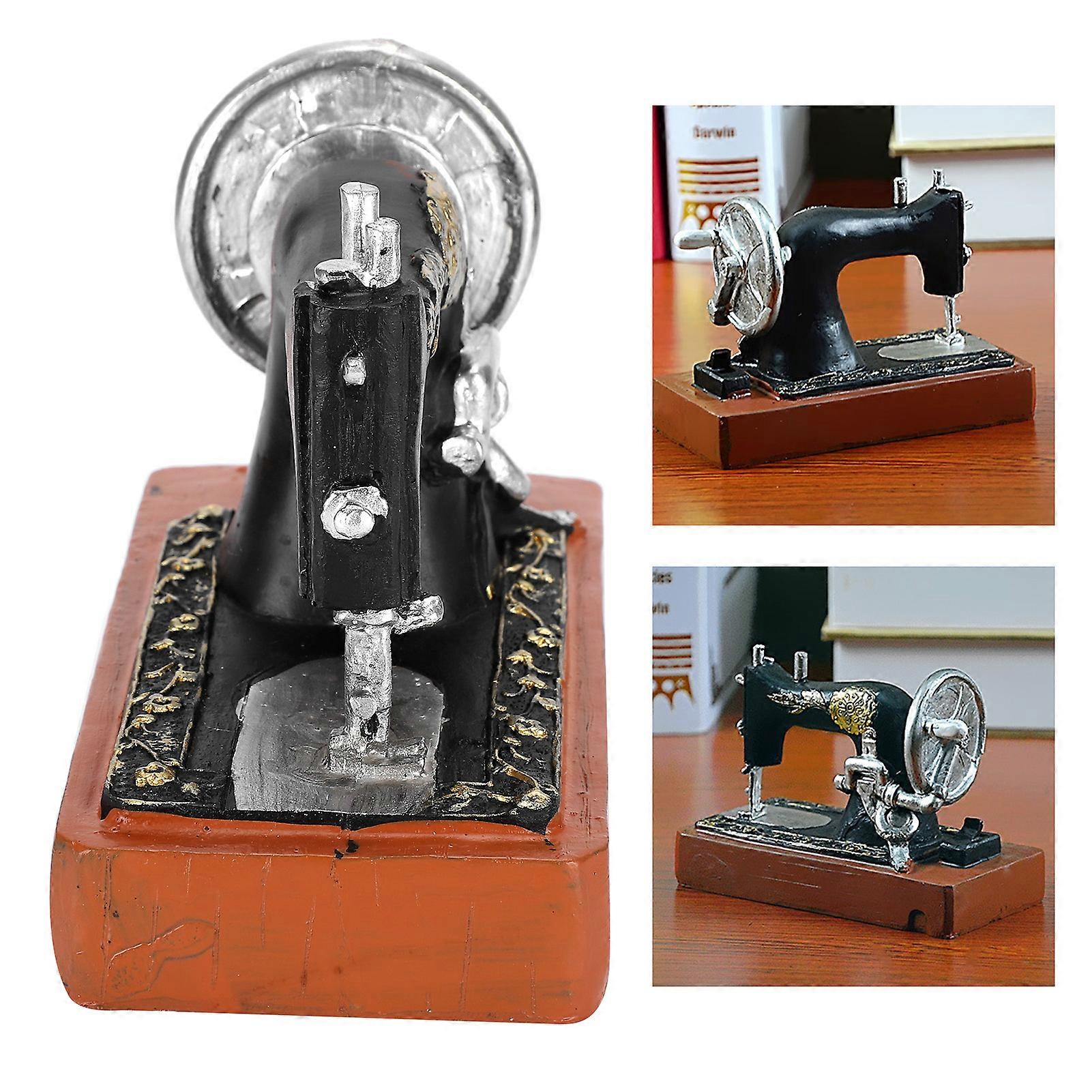 Vintage Sewing Machine Desk Decor Mini Style Toy Miniature Figurines ...