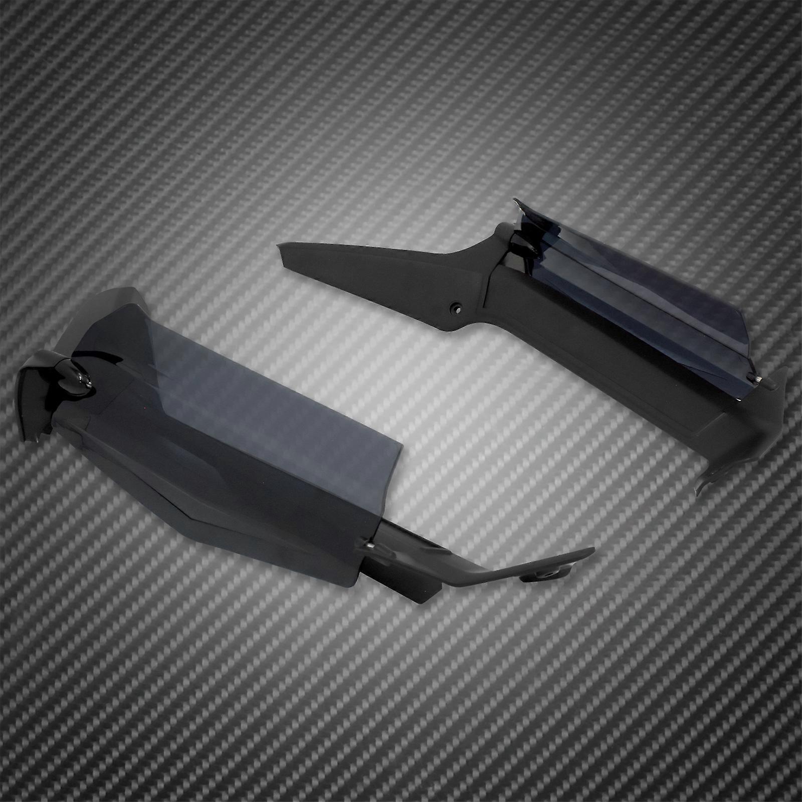 Motorcycle Adjustable Air Deflector Side Wing Windshield Fairing ABS ...