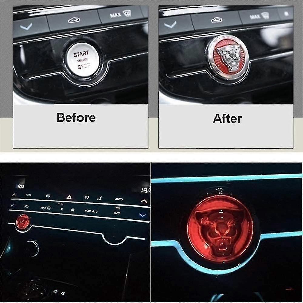 Keyless Car Engine Start Stop Button Cover Shell For Jaguar Xf Xe Xj E ...