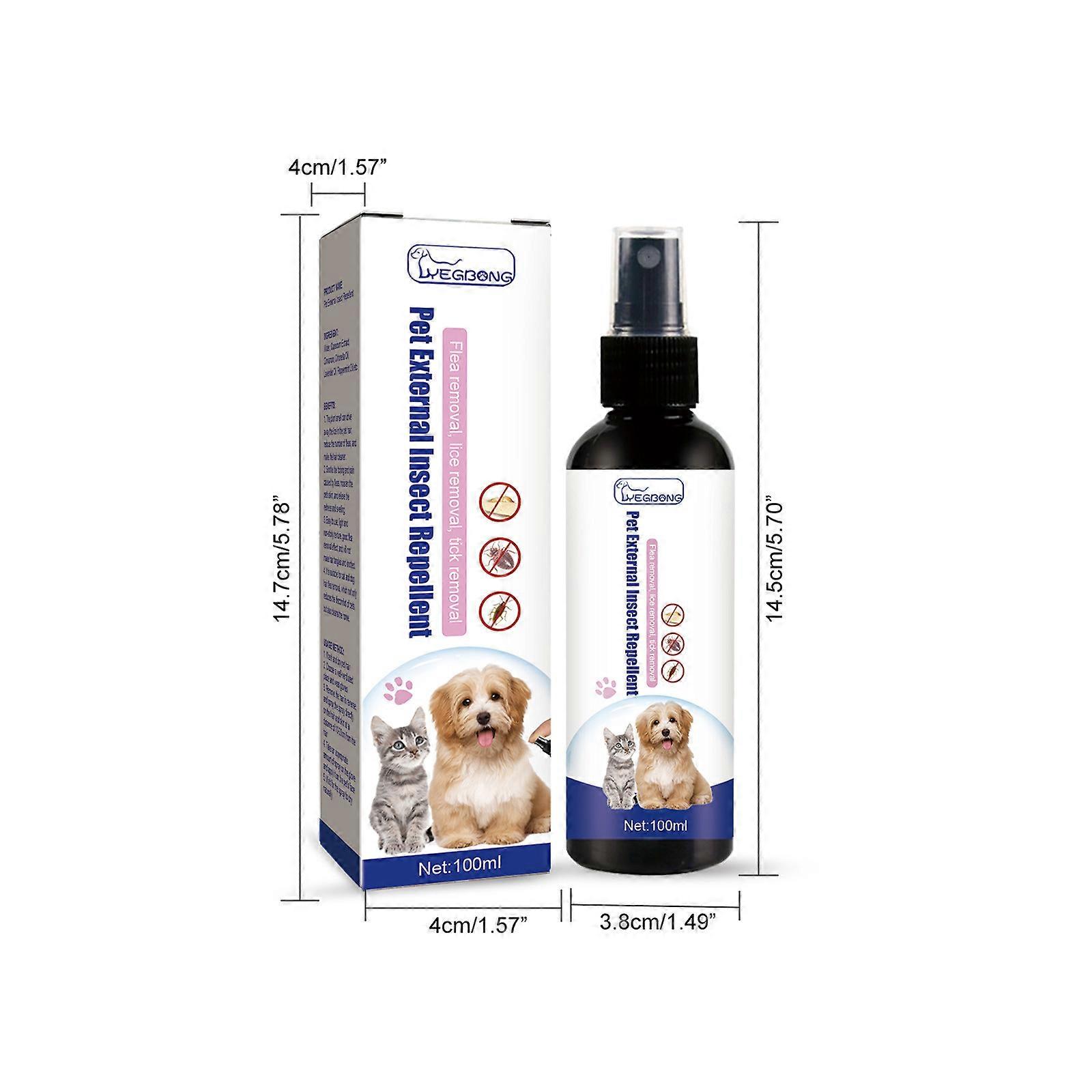 Reduce Lice And Ticks Spray, Cats Dogs Skin Repairing And Cleaning ...