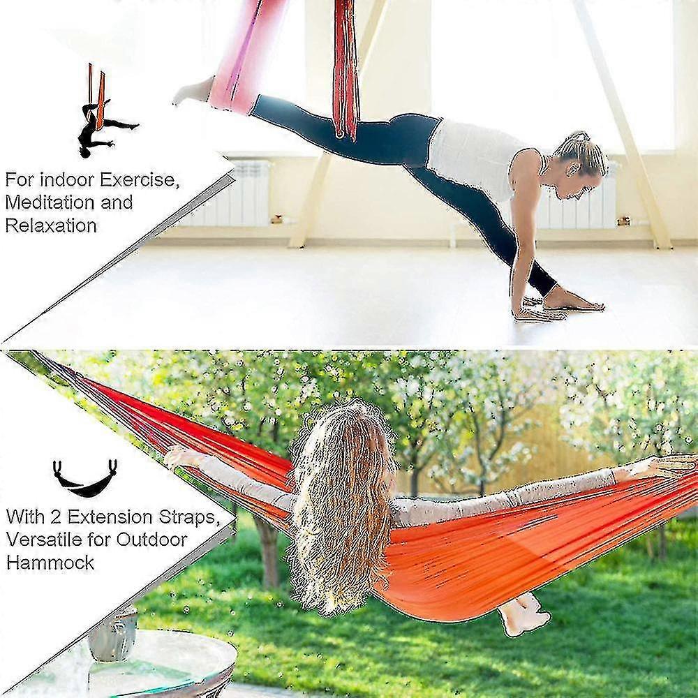 Aerial Yoga Swing Set, Yoga Hammock Flying Trapeze Yoga Kit Aerial Yoga ...