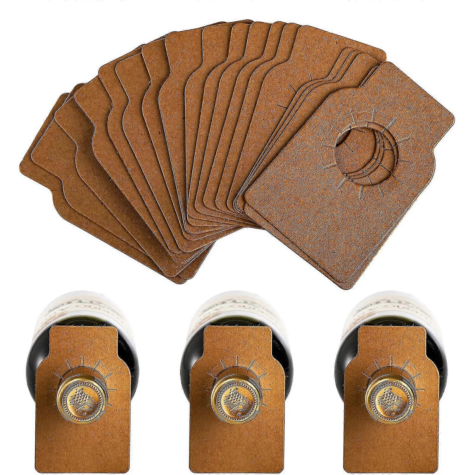200 Pcs Wine Bottle Tags, Kraft Paper Wine Cellar Labels, Reusable ...