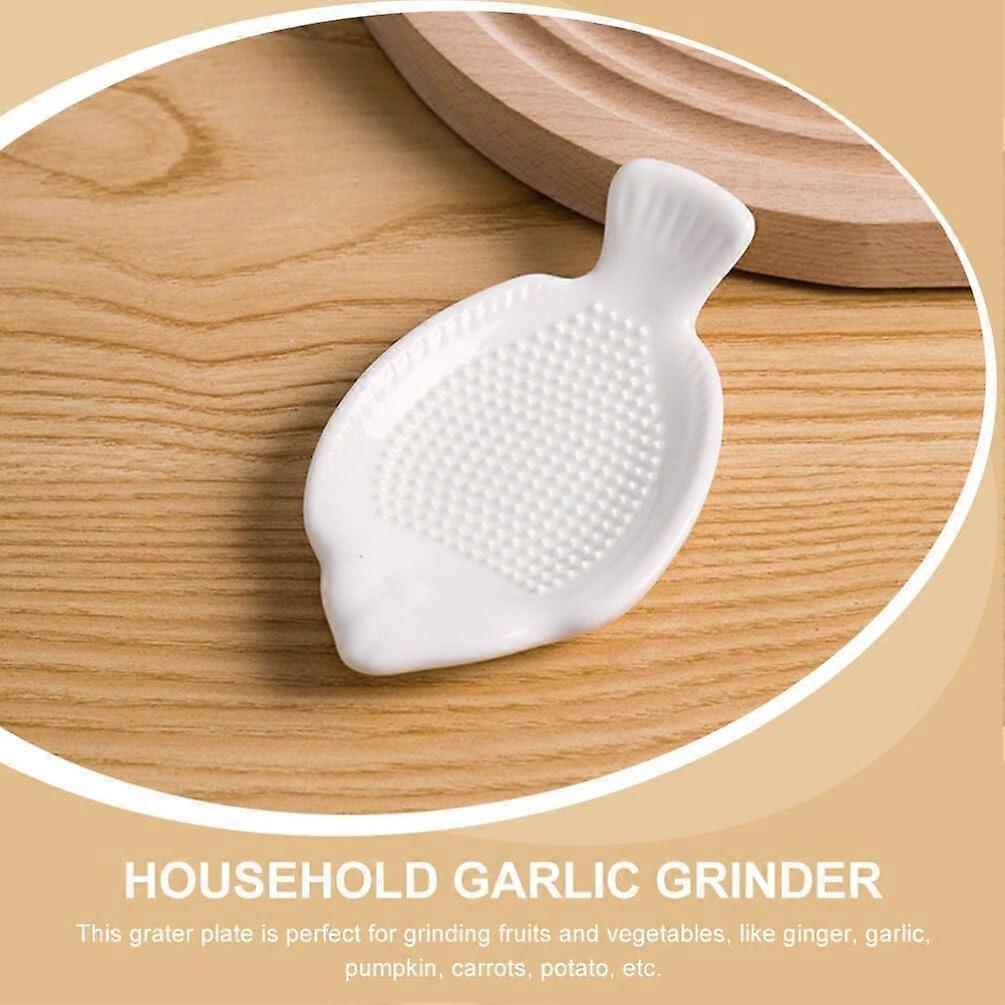 Cheese Grater Garlic Bread 2 Pcs Ceramics Grater Plate Fish Shaped ...