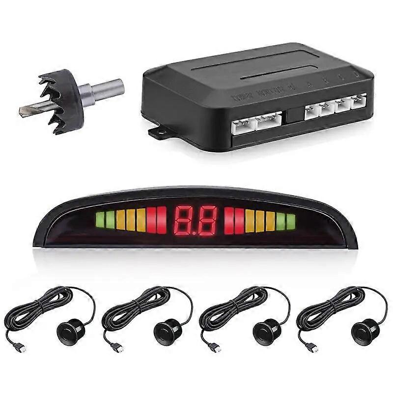 Car Parking Sensor Kit Universal Car Wireless Parking Aid With 4 ...