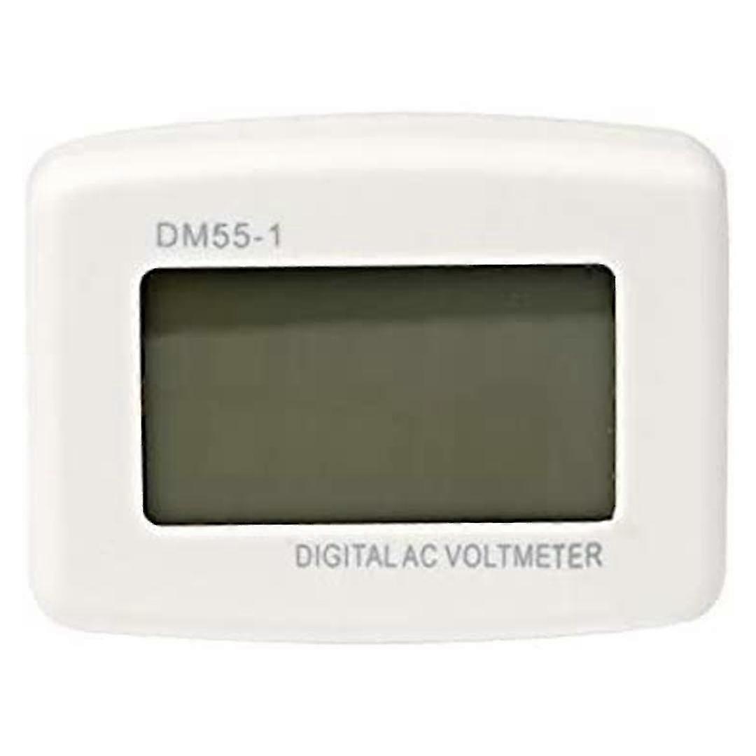 220v Blue Backlight Digital Lcd Voltmeter Panel Voltage Tester Eu Plug ...